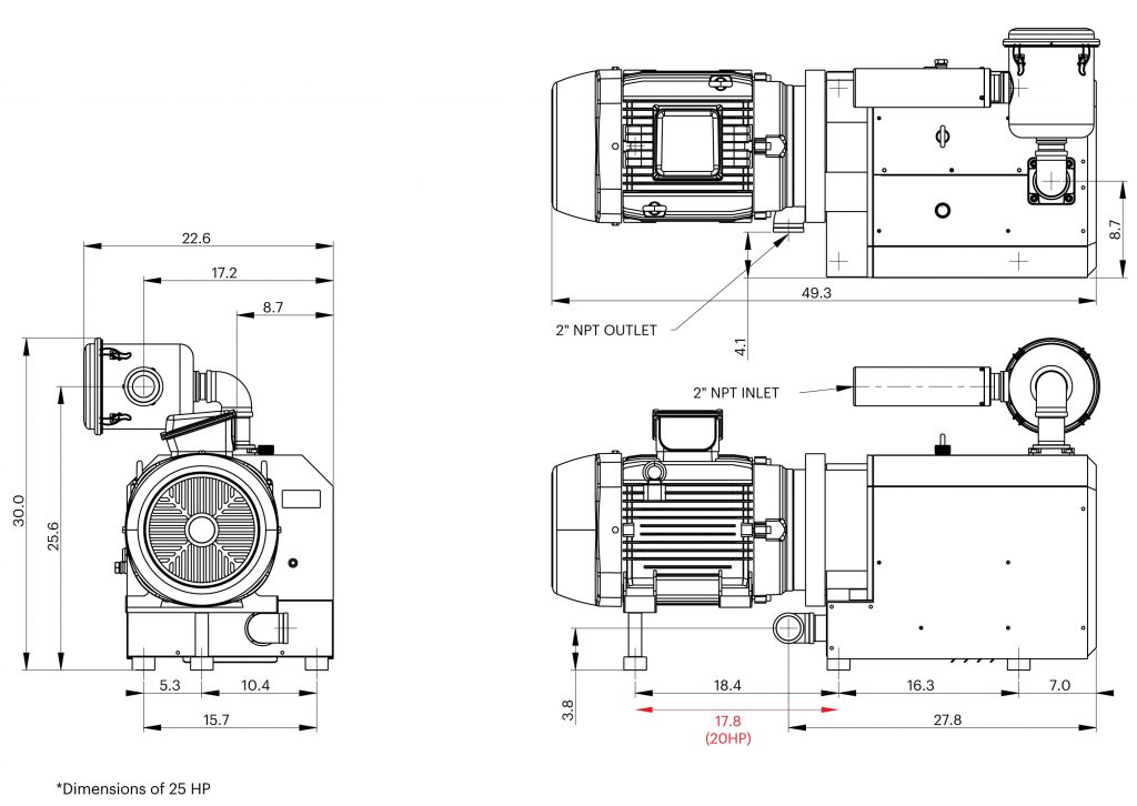 PCX305 Rotary Claw Compressor | Airtech Vacuum